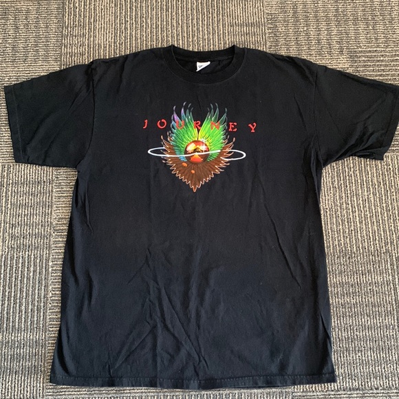 Anvil | Shirts | Journey 206 Dark Black Tour Tee Xl | Poshmark